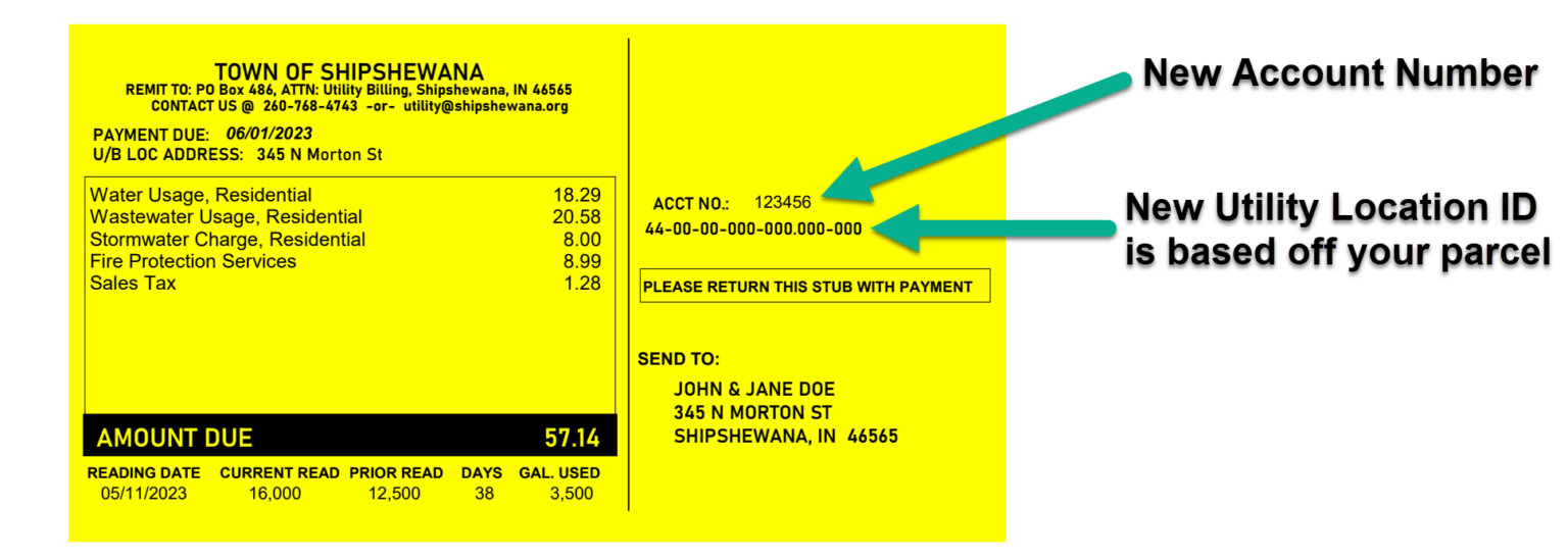 Utility Billing Web Pay Portal Sign-Up! - TOWN OF SHIPSHEWANA